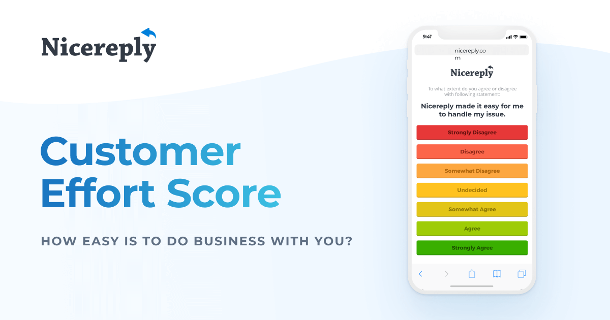 Customer Effort Score Survey Tool | Nicereply