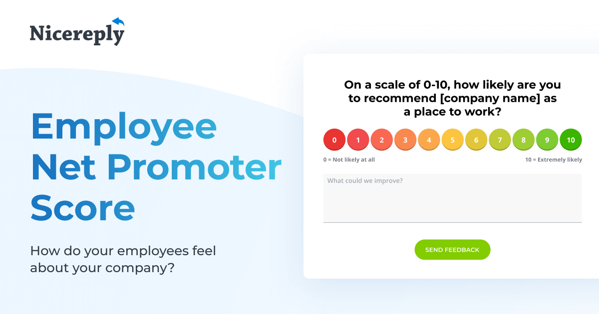 Employee Net Promoter Score surveys | Nicereply